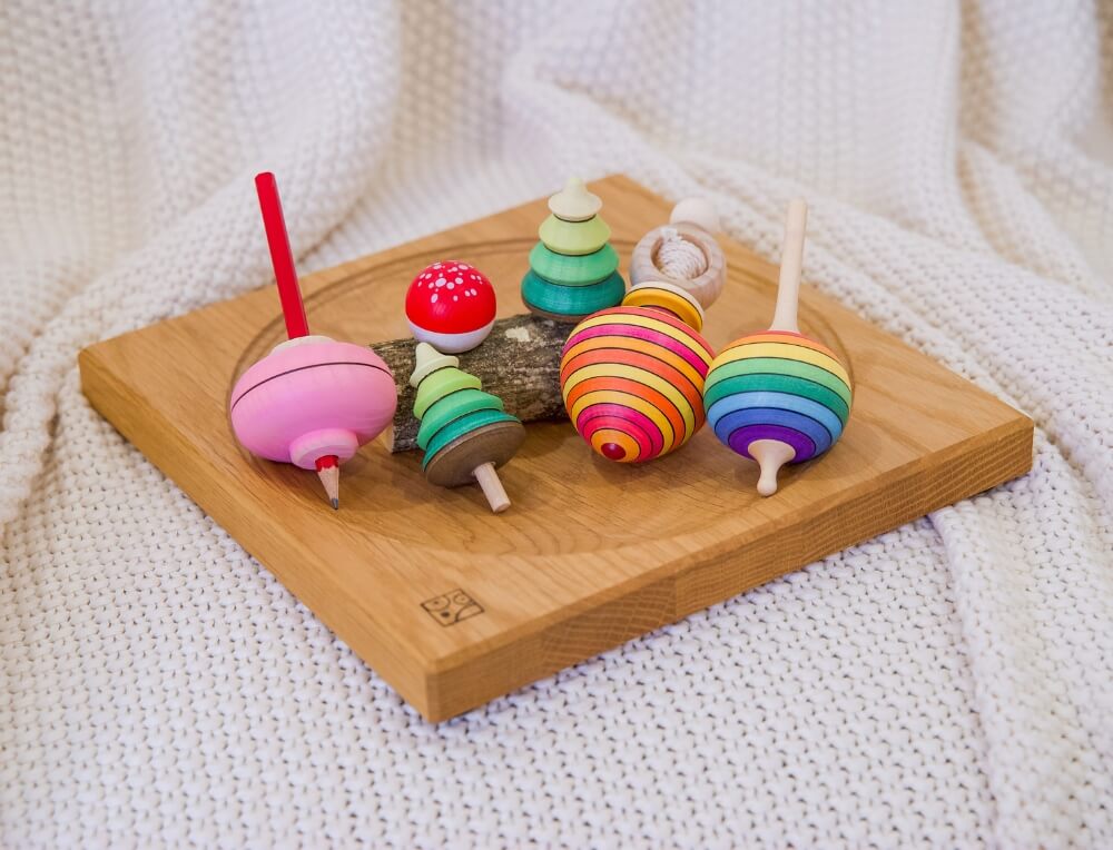 Mader Spinning Tops Level 5 — Oskar's Wooden Ark