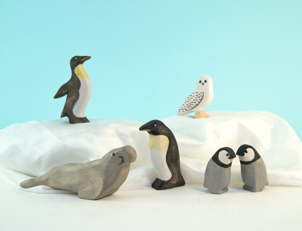 NOM Handcrafted Polar Animals — Oskar's Wooden Ark