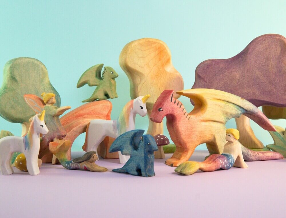 NOM Handcrafted Mythical Figures — Oskar's Wooden Ark