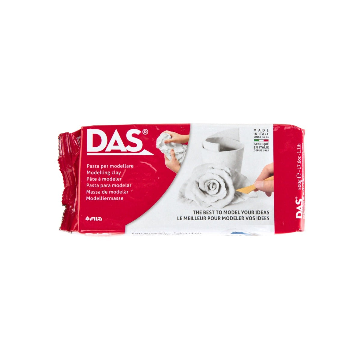 DAS Air Dry Modelling Clay White 500g | Non-Toxic Kids Craft Clay ...