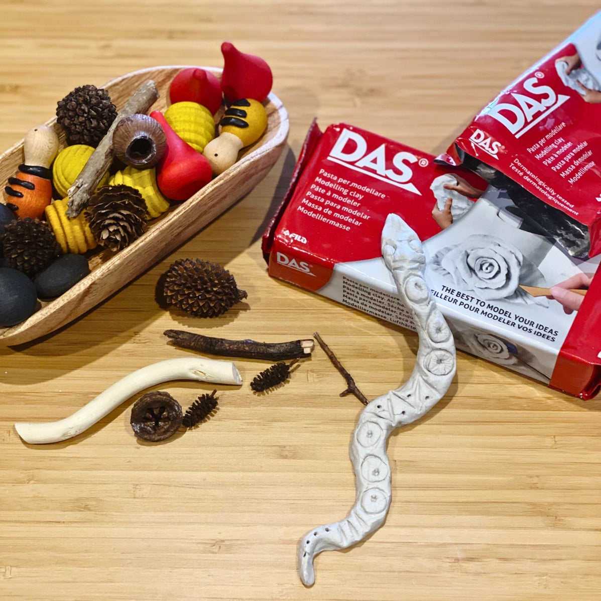 DAS Air Dry Modelling Clay White 500g | Non-Toxic Kids Craft Clay ...