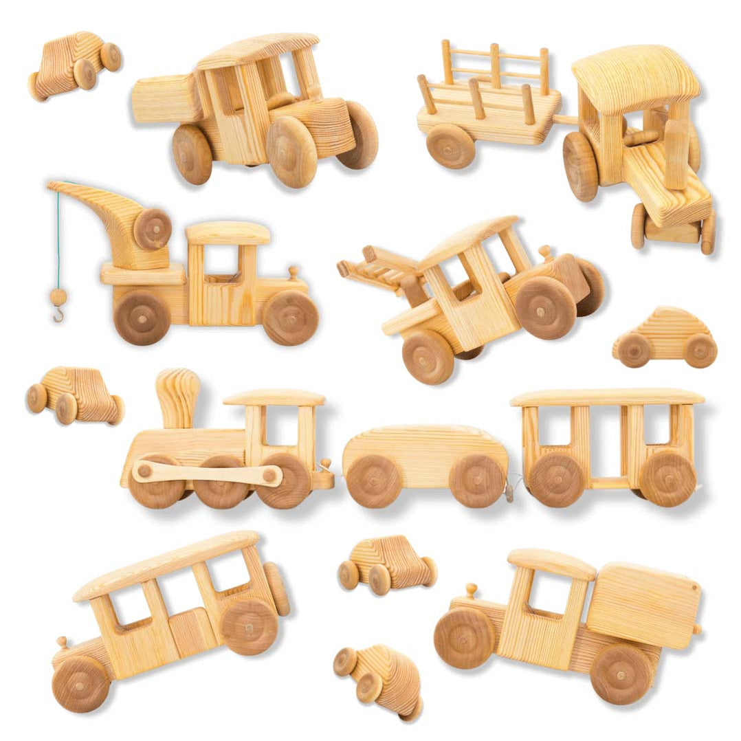 Debresk Wooden Vehicles Kindergarten Value Pack — Oskar's Wooden Ark