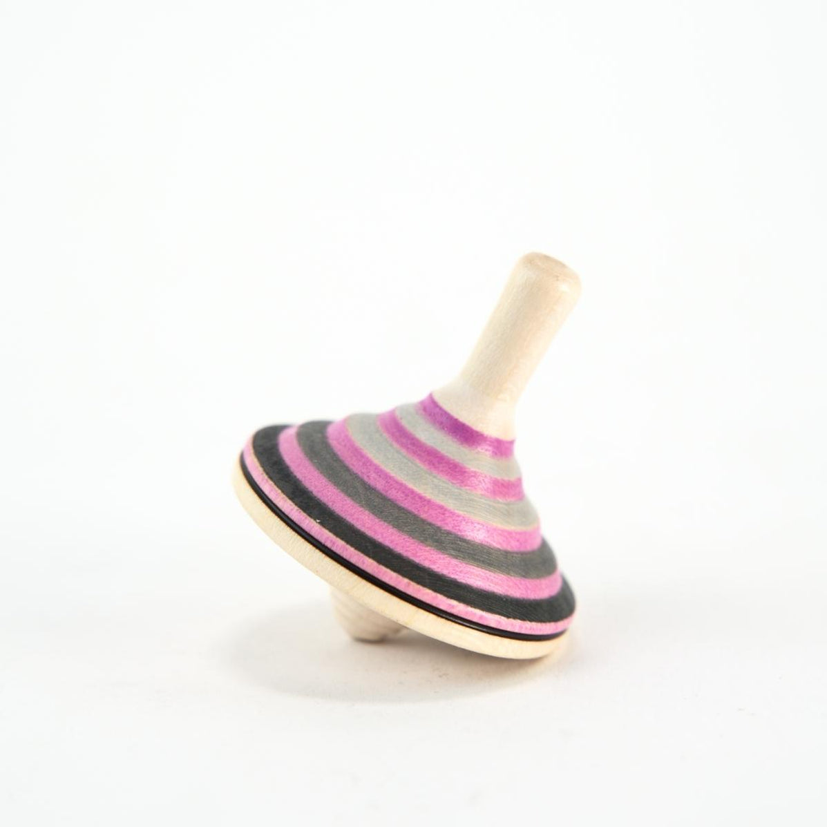 Mader Prince Grey Spinning Top from Oskar's Wooden Ark Australia