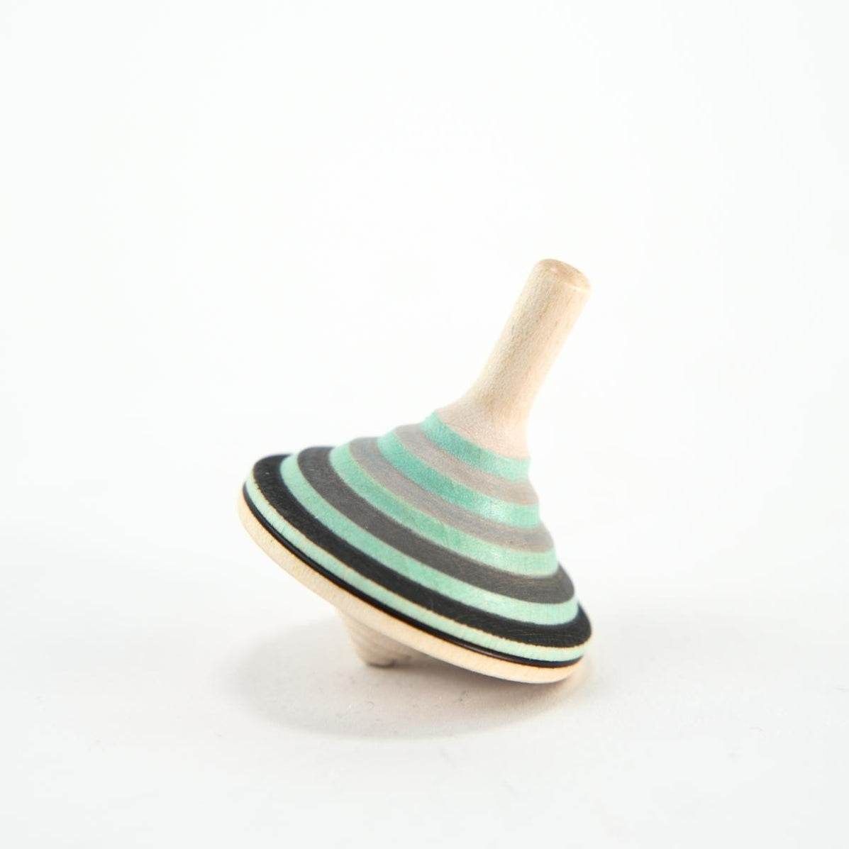 Mader Prince Grey Spinning Top from Oskar's Wooden Ark Australia