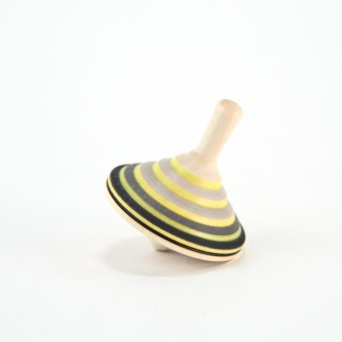 Mader Prince Grey Spinning Top from Oskar's Wooden Ark Australia