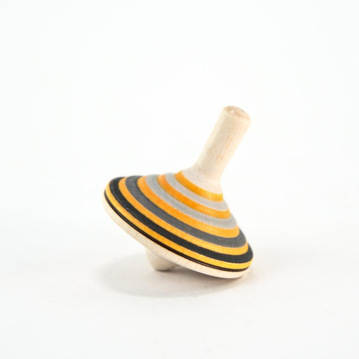 Mader Prince Grey Spinning Top from Oskar's Wooden Ark Australia