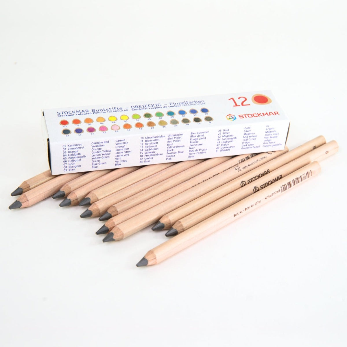 STOCKMAR Pencils Triangular Graphite B box of 12 in Australia — Oskar's ...