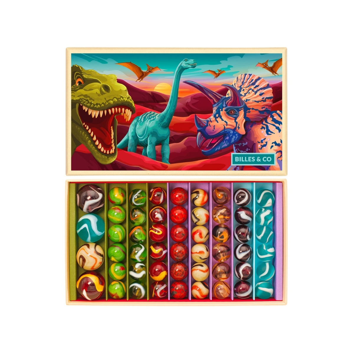 Billes & Co Marbles Dinosaurs, Large | Australia — Oskar's Wooden Ark