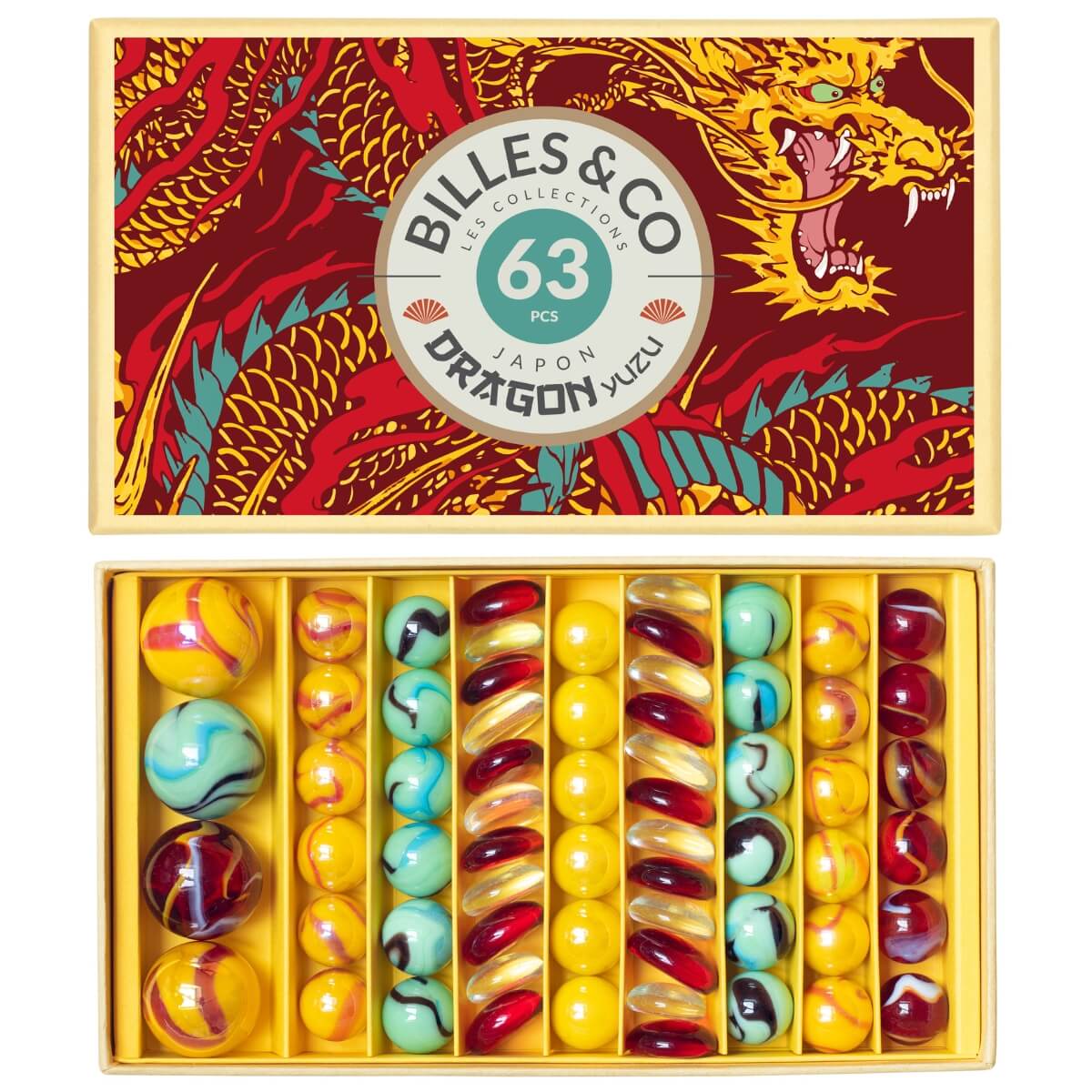 Billes & Co Marbles Box - Dragon Yuzu, Large - Australia — Oskar's Wooden Ark