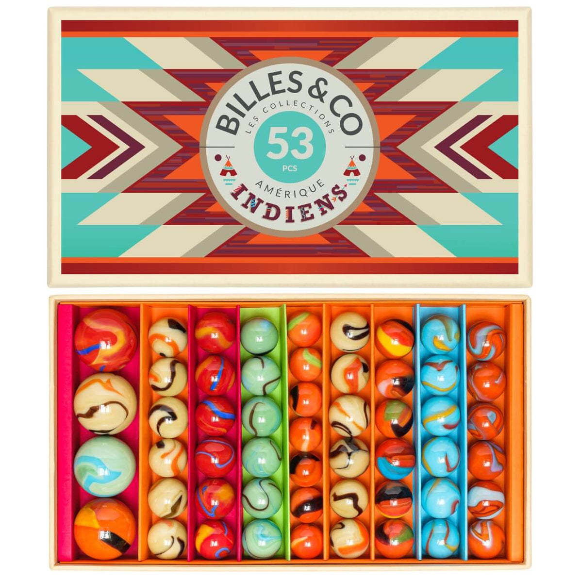 Billes & Co Marbles Box - Native American Oskar's Wooden Ark Australia