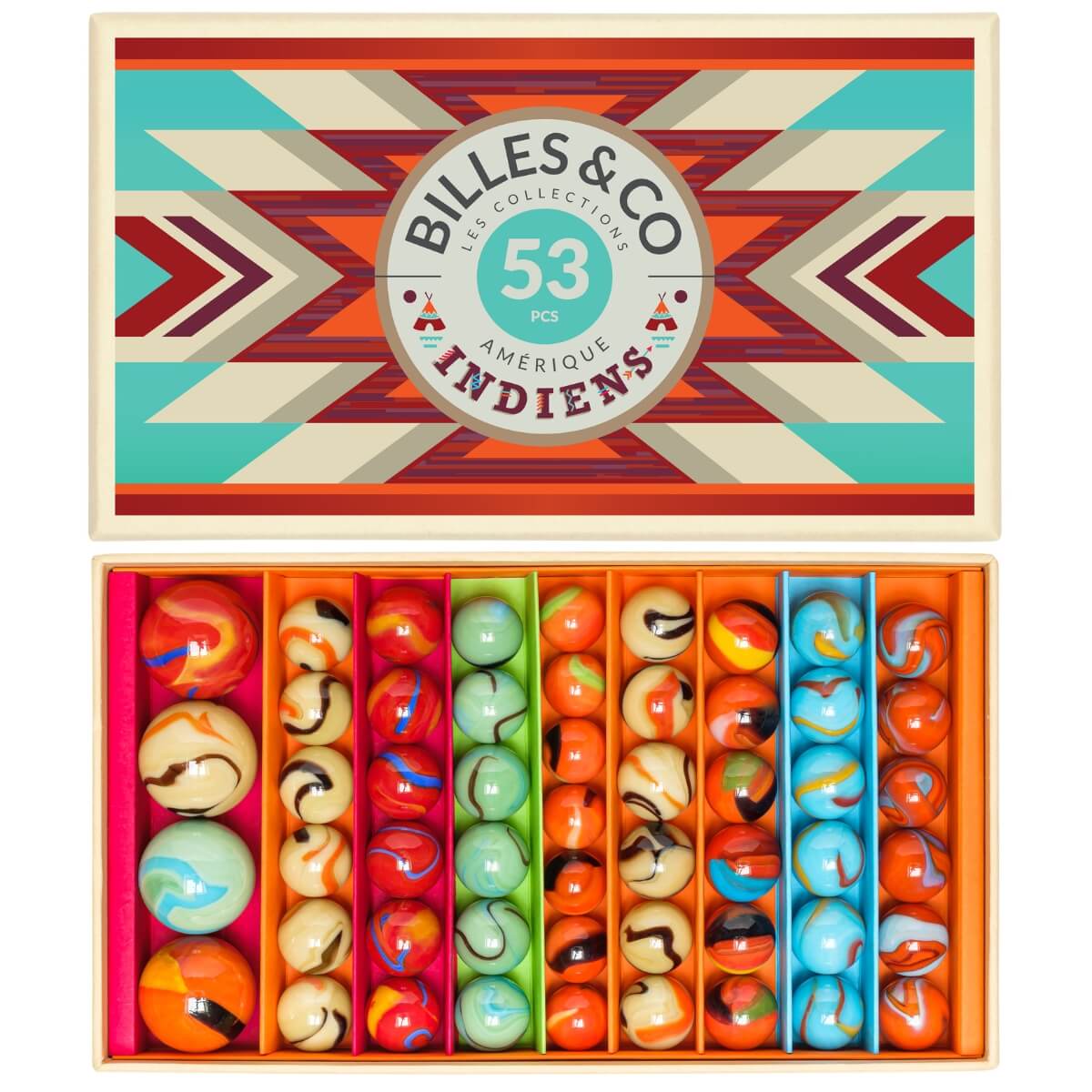 Billes & Co Marbles Box - Native American Oskar's Wooden Ark Australia