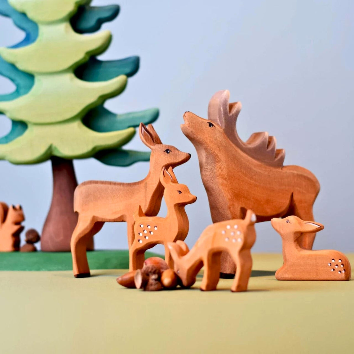 Bumbu Toys Wooden Animal - Deer Stag - Australia — Oskar's Wooden Ark