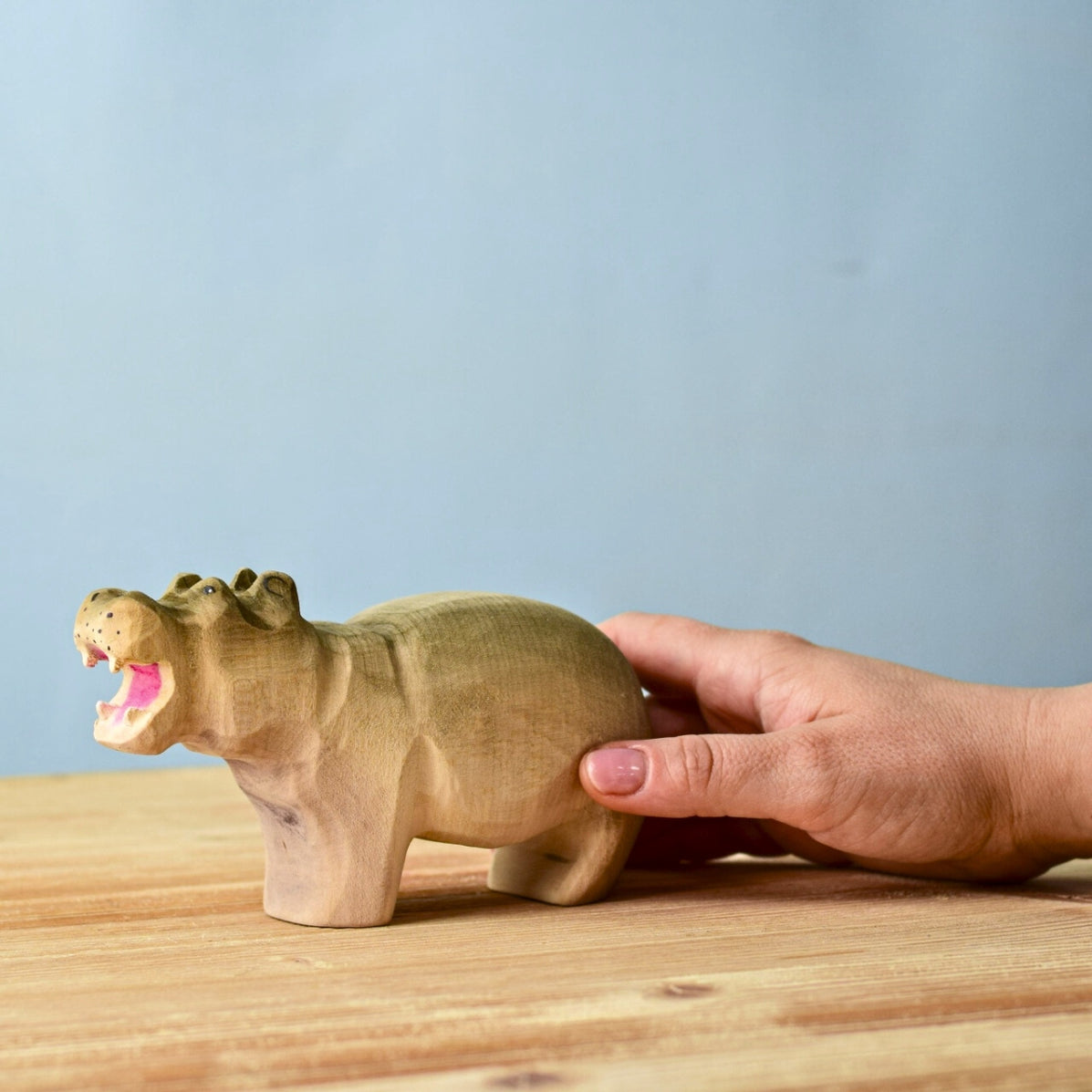 Bumbu Toys Wooden Animal - Hippopotamus - Australia — Oskar's Wooden Ark