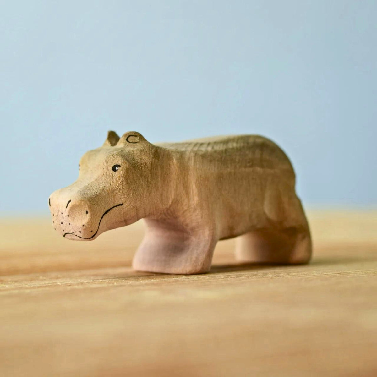 Bumbu Toys Wooden Animal - Baby Hippo - Australia — Oskar's Wooden Ark