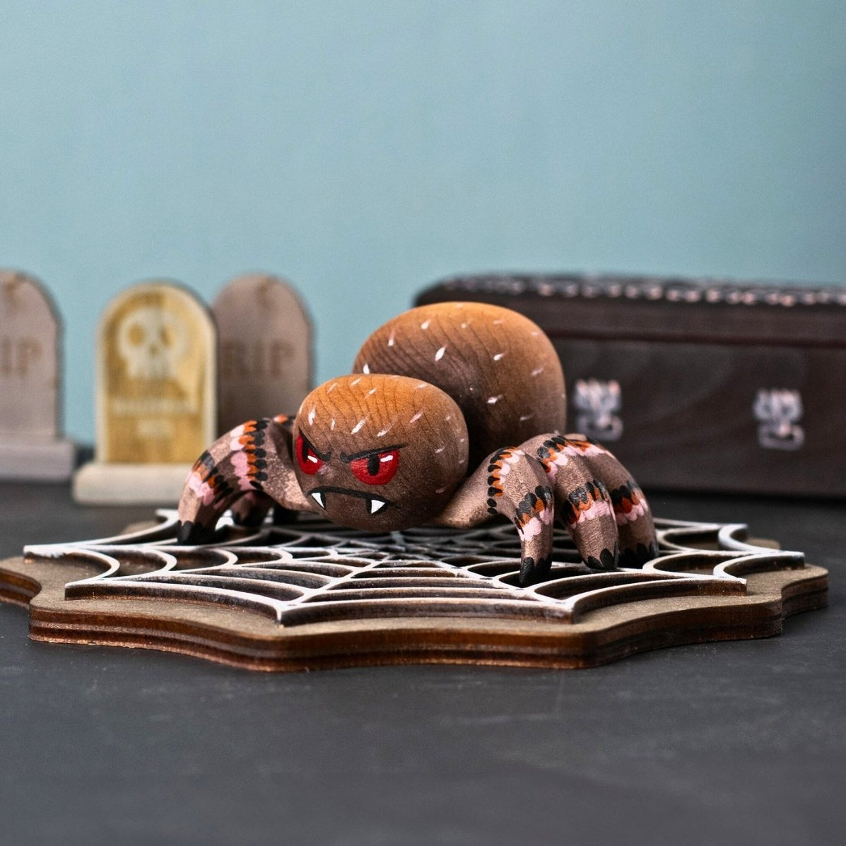 Bumbu Toys Halloween Wooden Spider - Australia — Oskar's Wooden Ark