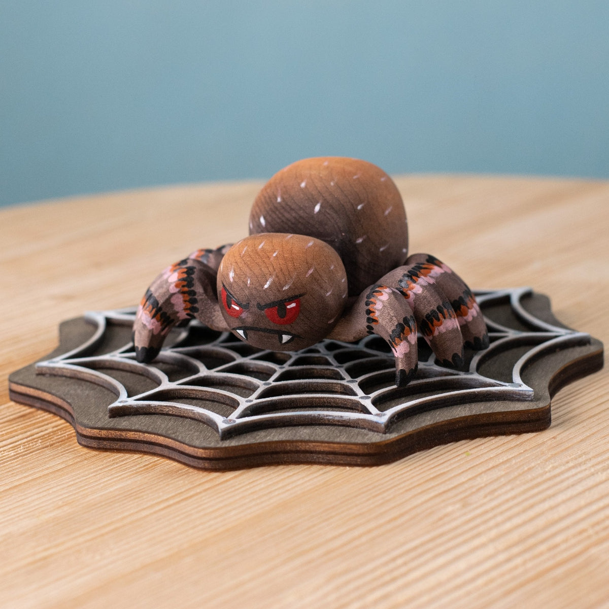 Bumbu Toys Halloween Wooden Spider & Web - Australia — Oskar's Wooden Ark