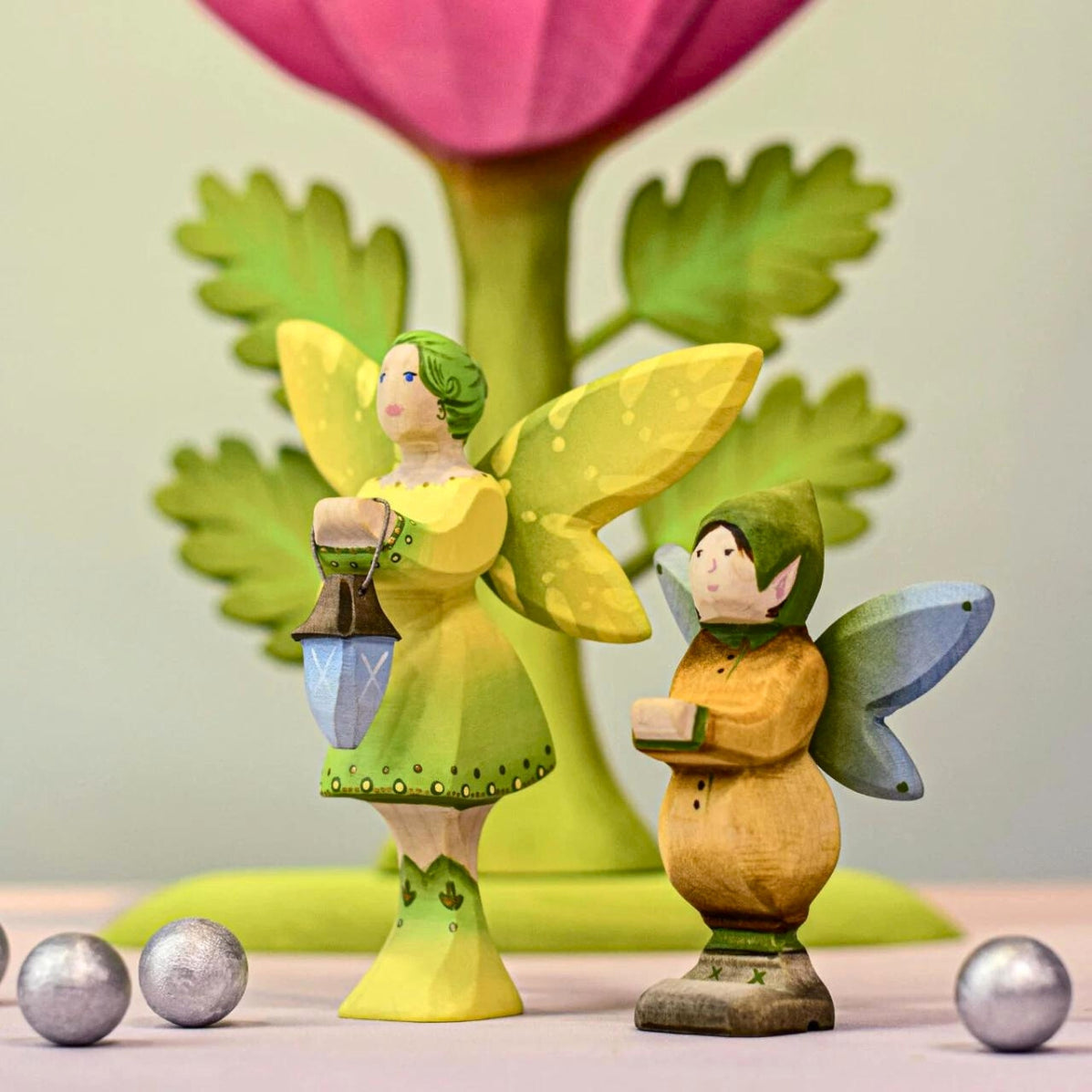 Bumbu Toys Wooden Fairy - Yellow Green - Australia — Oskar's Wooden Ark