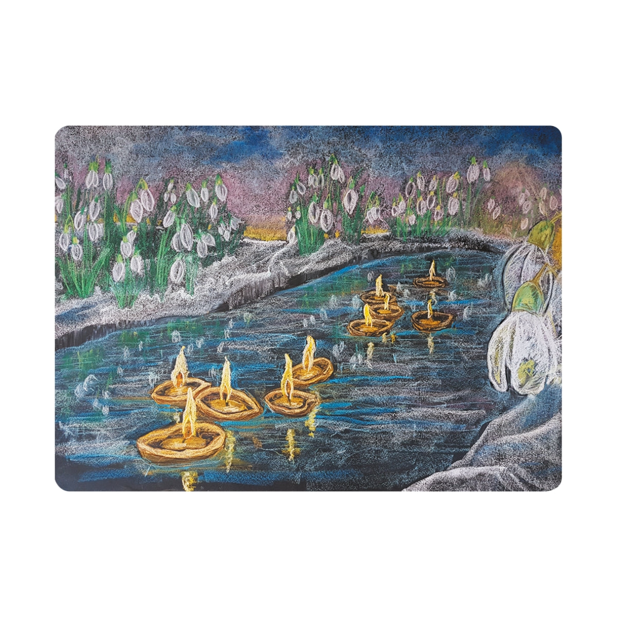 Chalkboard Art Poster - The Return of Light from Oskar's Wooden Ark