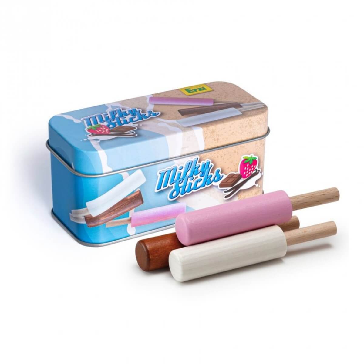 Erzi Milky Sticks Icy Poles Wooden Play Food | AU — Oskar's Wooden Ark