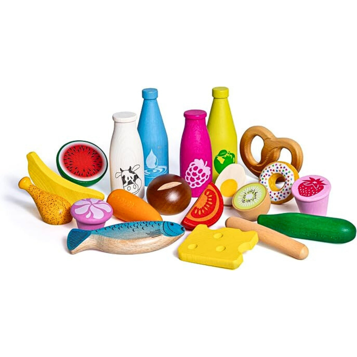 Erzi Junior Big Box Set Wooden Play Food - Australia — Oskar's Wooden Ark
