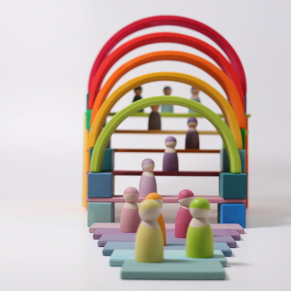 Grimm's 12 Pastel Friends - Oskar's Wooden Ark, Australia