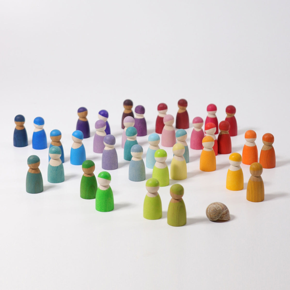 Grimm's 12 Pastel Friends - Oskar's Wooden Ark, Australia