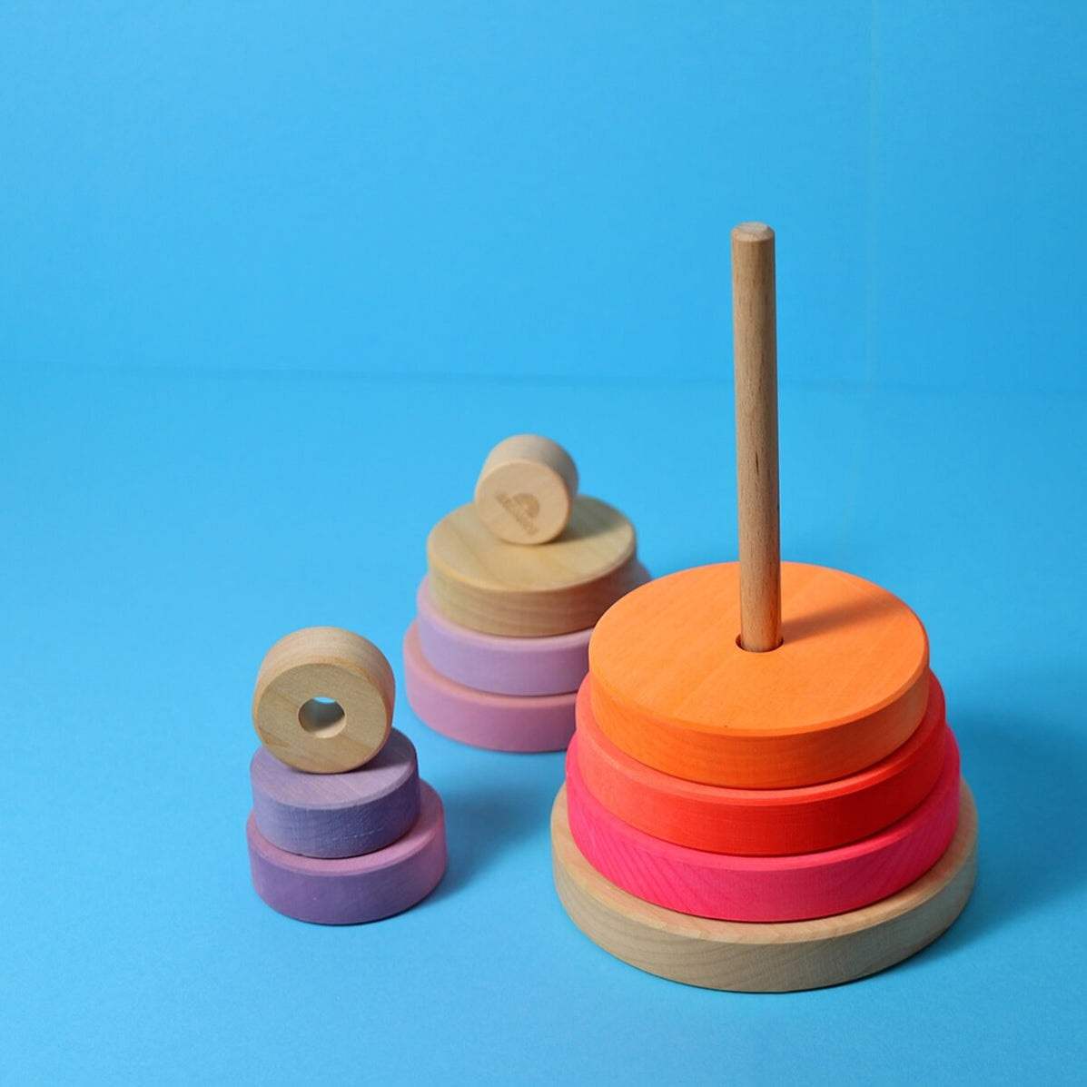 Grimm's Stacking Tower Conical Large - Neon Pink - Australia — Oskar's ...