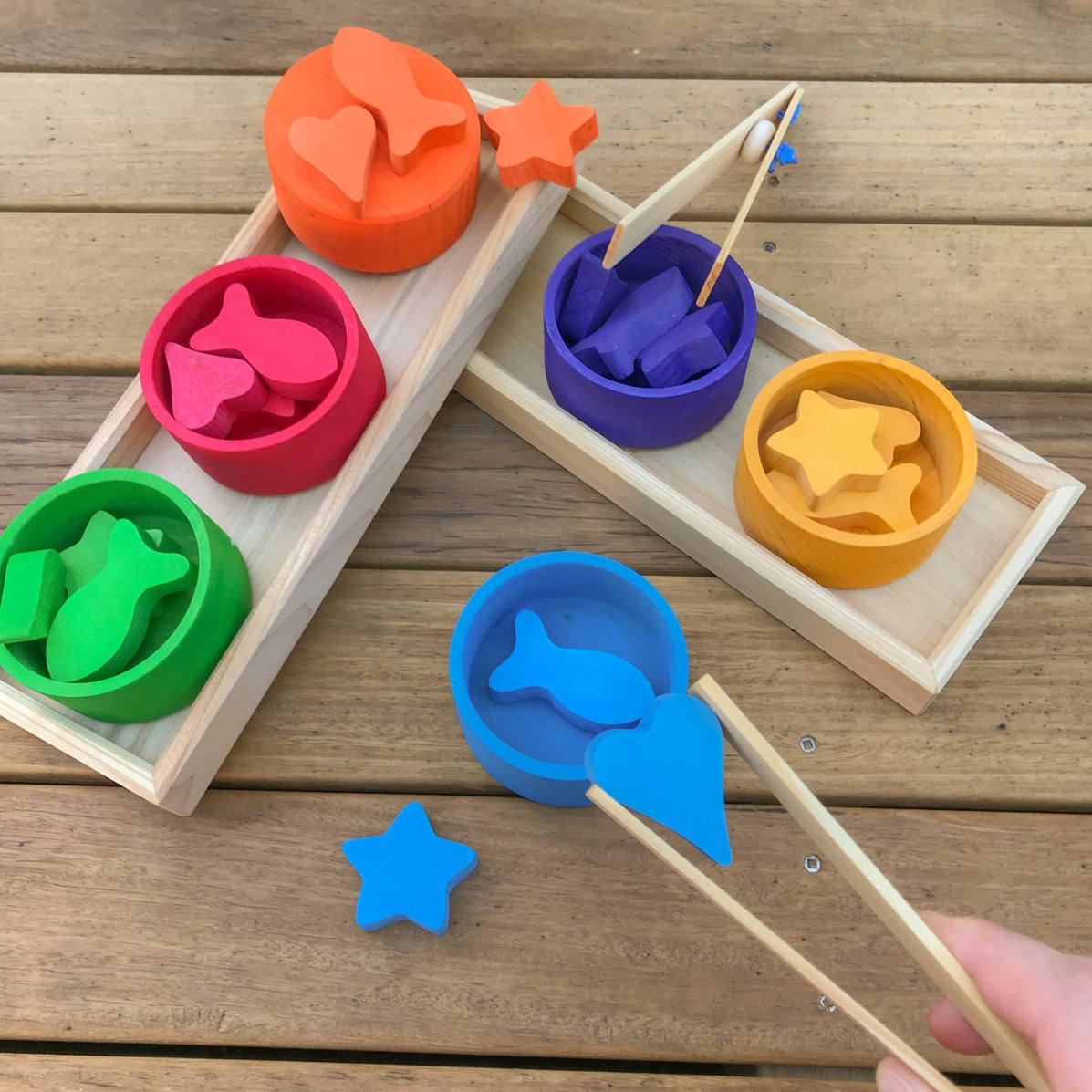 Grimm's Sorting Game Rainbow - Oskar's Wooden Ark, Australia