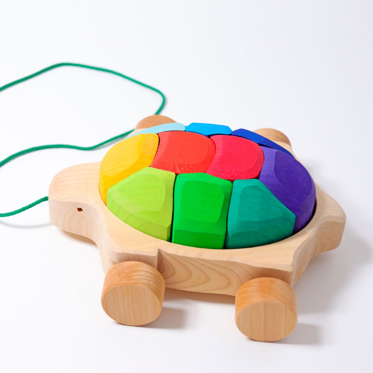 Grimm's Pull Along Rainbow Turtle Toddler Toy - Australia — Oskar's ...