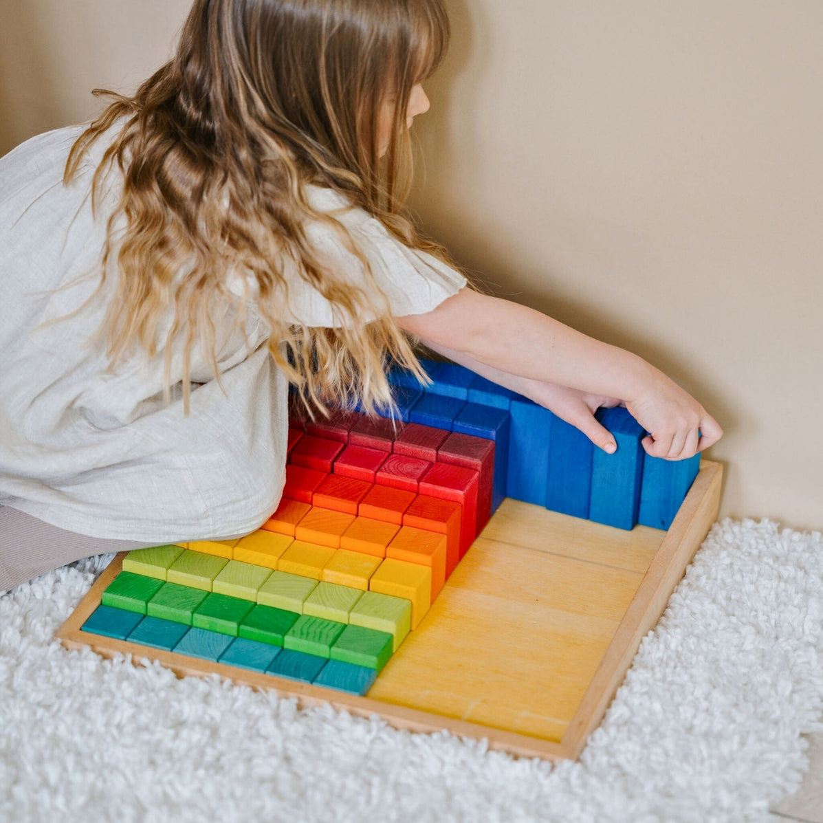 Grimm's Stepped Counting Blocks Large - Oskar's Wooden Ark, Australia