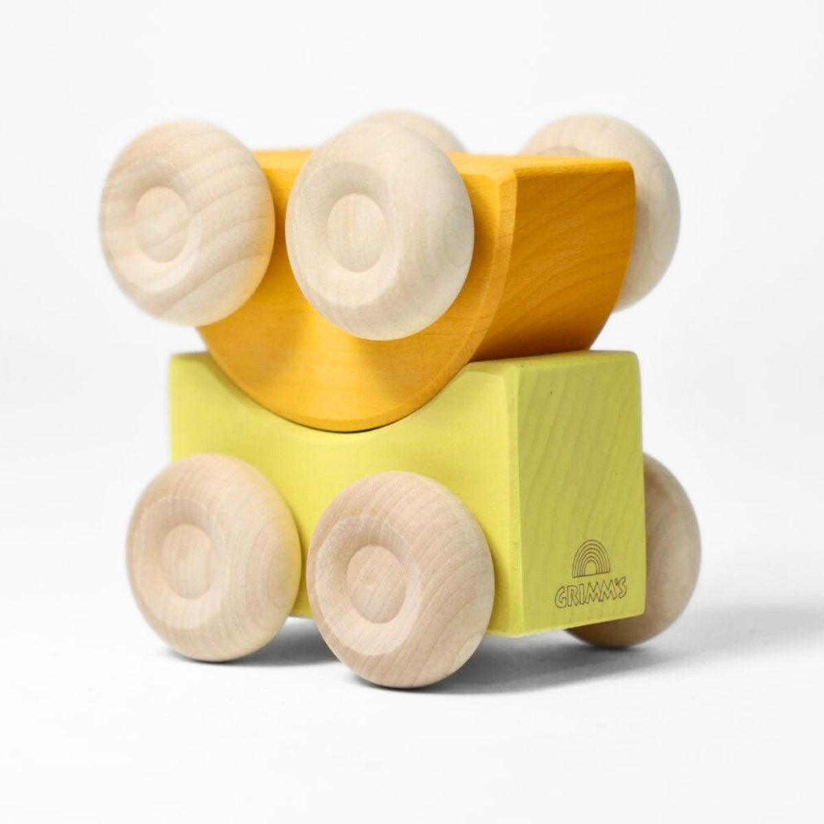 Grimm's Stacking Cars - Yellow | Australia — Oskar's Wooden Ark