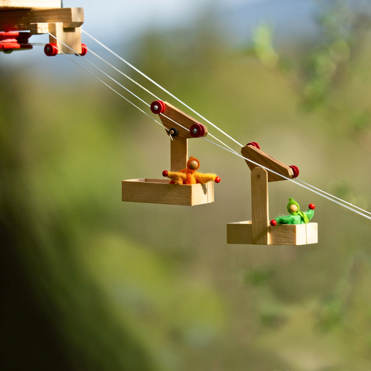 Kraul Mini Wooden Cable Car Toy Set - Australia — Oskar's Wooden Ark