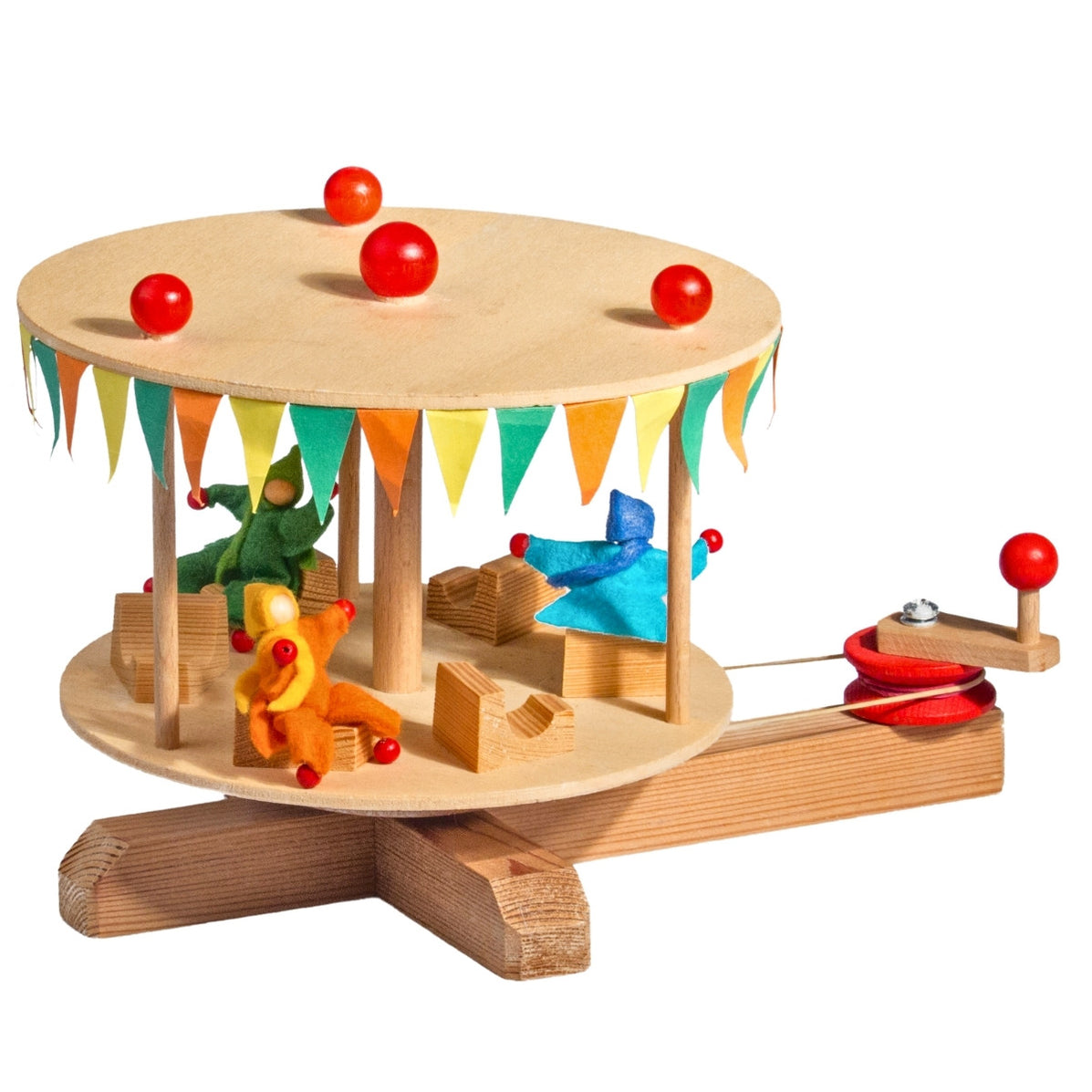 Kraul Miniature Wooden Carousel Toy - Australia — Oskar's Wooden Ark