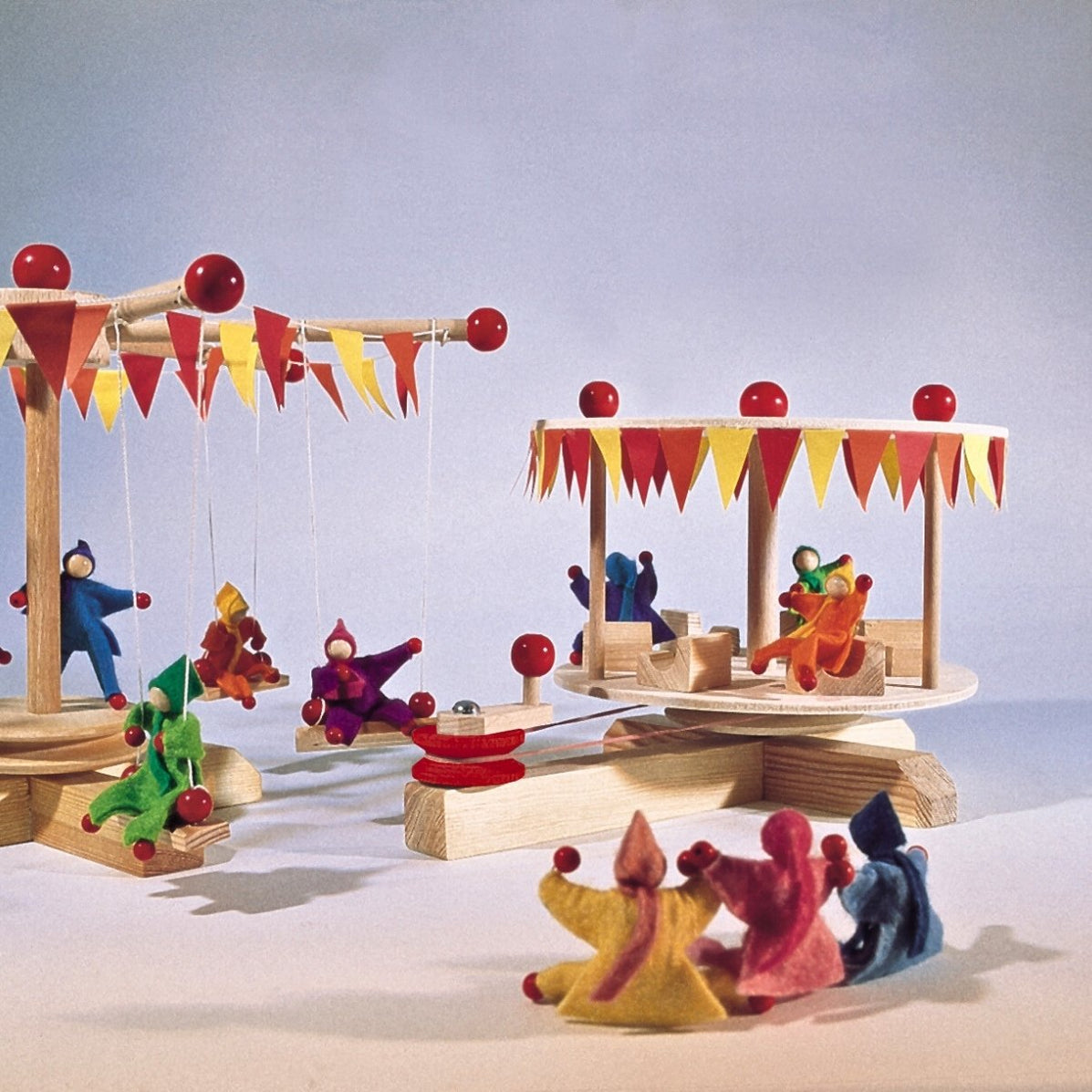 Kraul Miniature Wooden Carousel Toy - Australia — Oskar's Wooden Ark