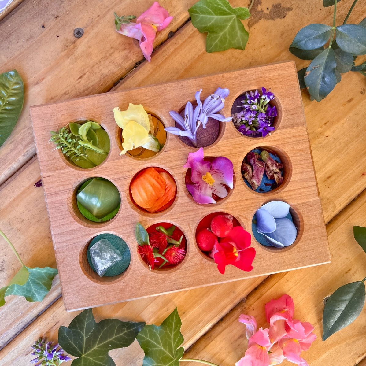 Grimm's Sorting Board Rainbow - Oskar's Wooden Ark, Australia