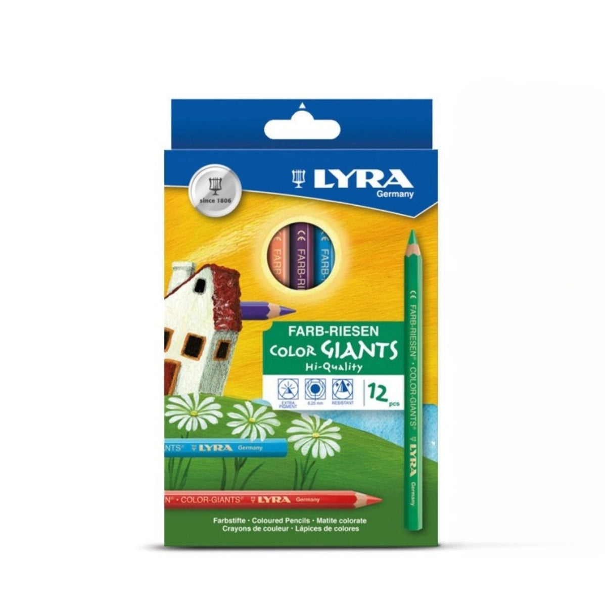 Lyra Colour Pencils, Pack of 12 - Lacquered — Oskar's Wooden Ark