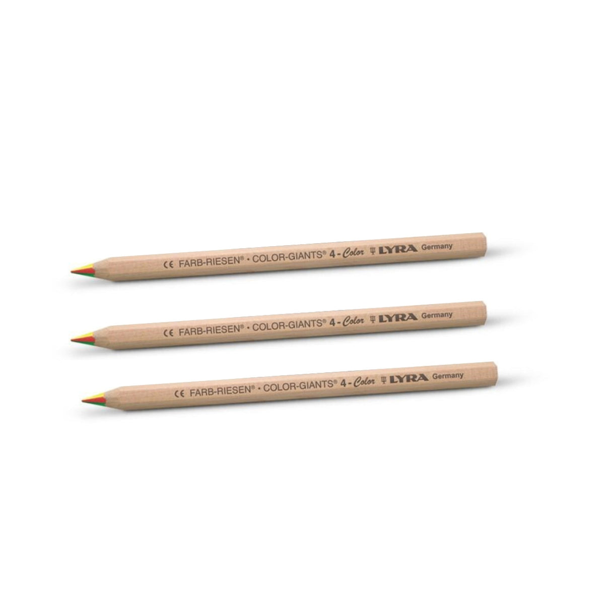 LYRA Colour Giants 4-Colour Rainbow Box of 12 Pencils — Oskar's Wooden Ark