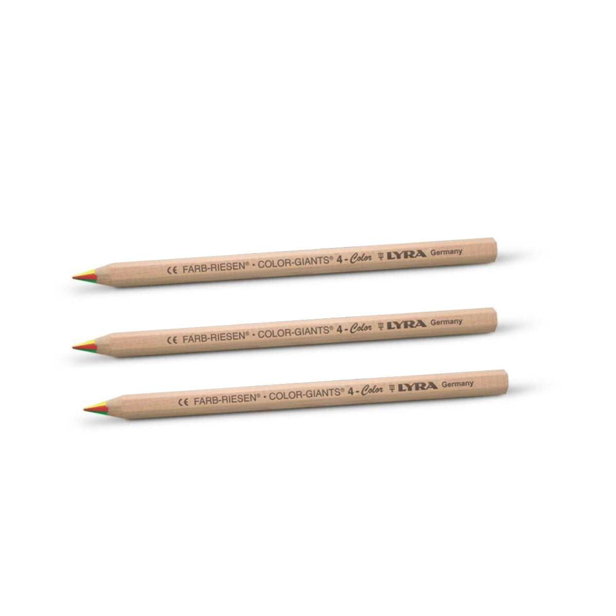 LYRA Colour Giants 4-Colour Rainbow Box of 12 Pencils — Oskar's Wooden Ark