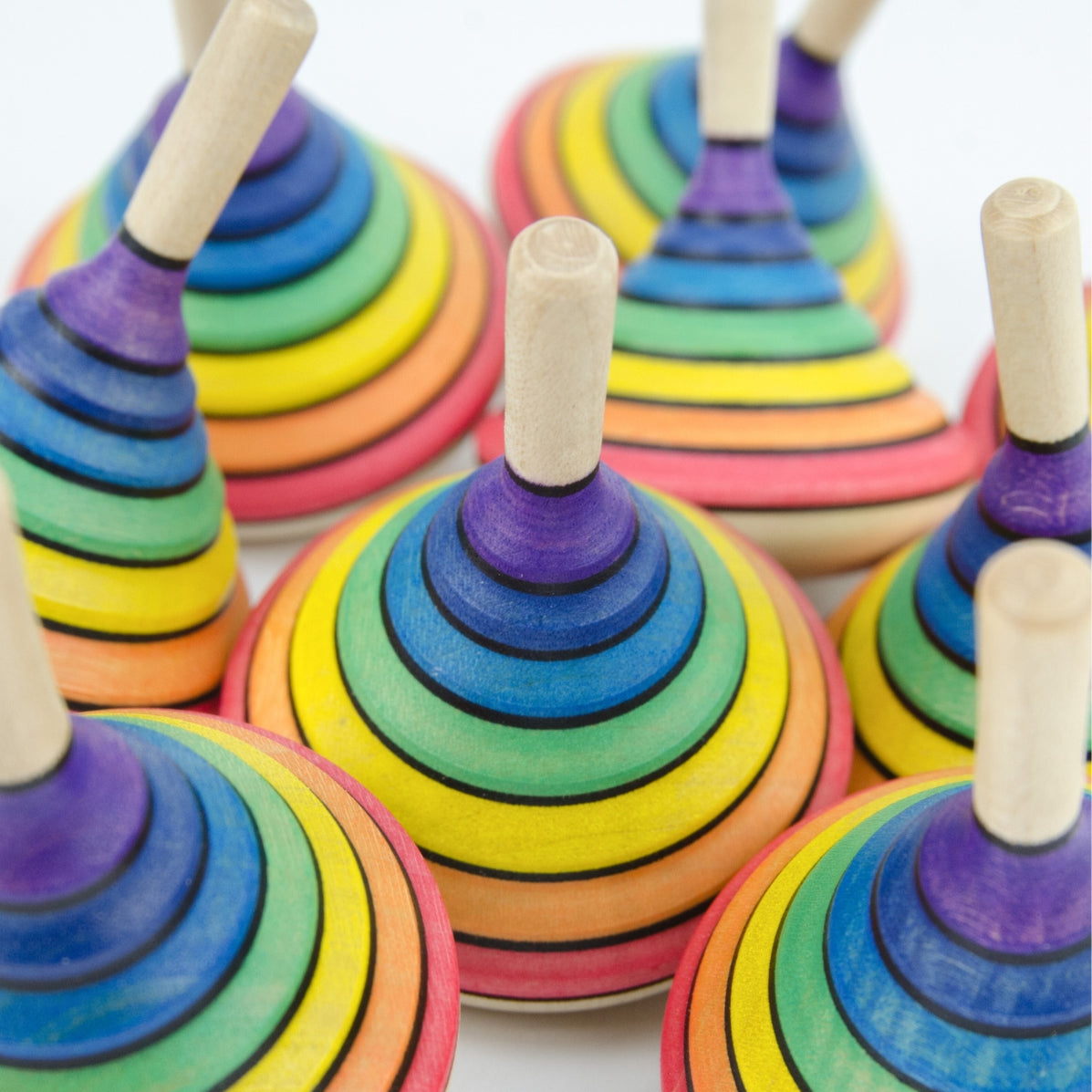 Mader Rainbow Spinning Top from Oskar's Wooden Ark