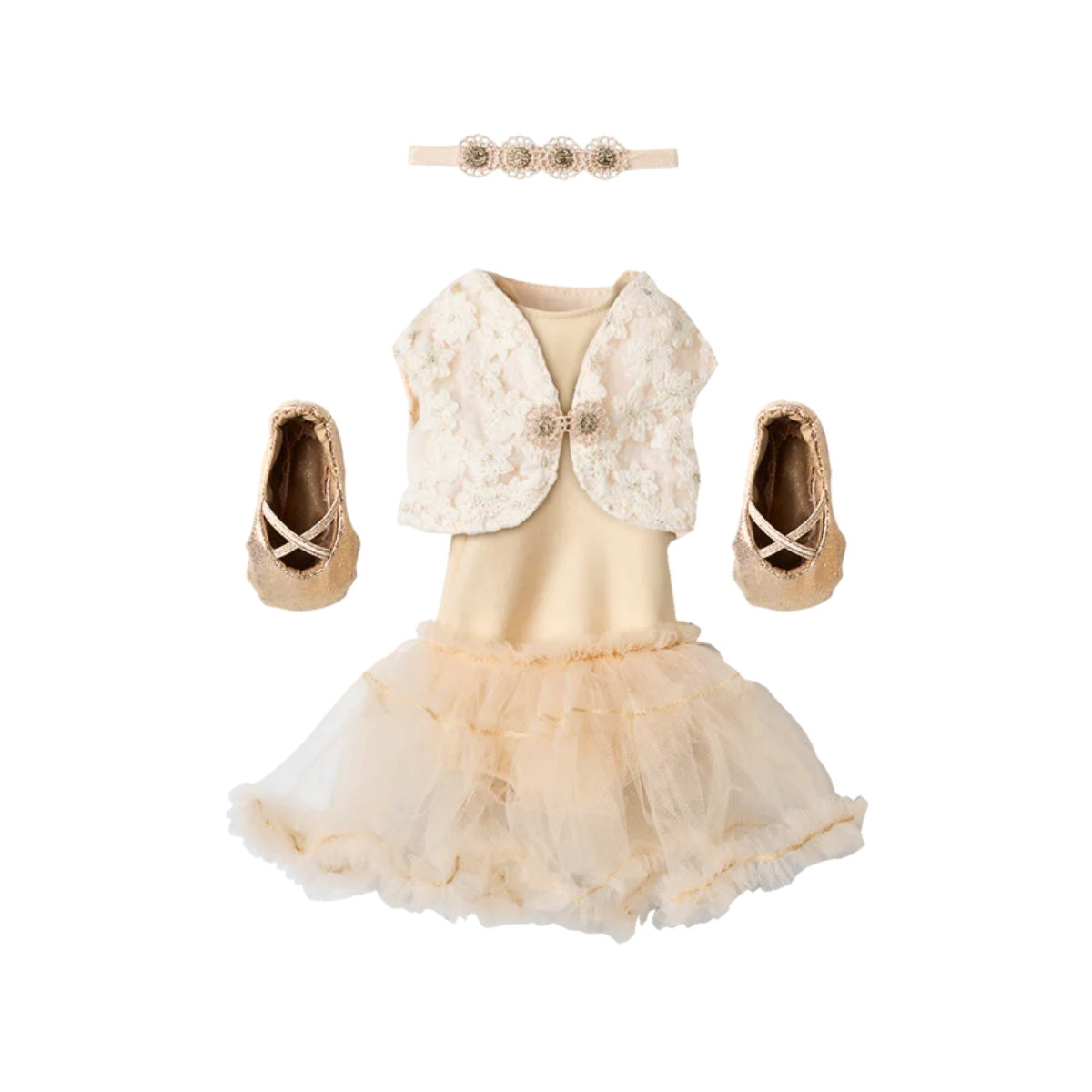 Maileg Ballet Suit And Skirt Cream Size 3 - Australia — Oskar's Wooden Ark