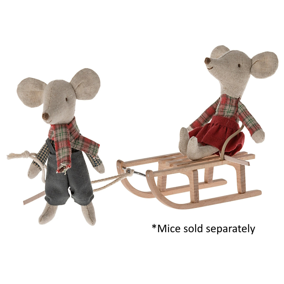 Maileg Mouse Sled from Oskar's Wooden Ark in Australia