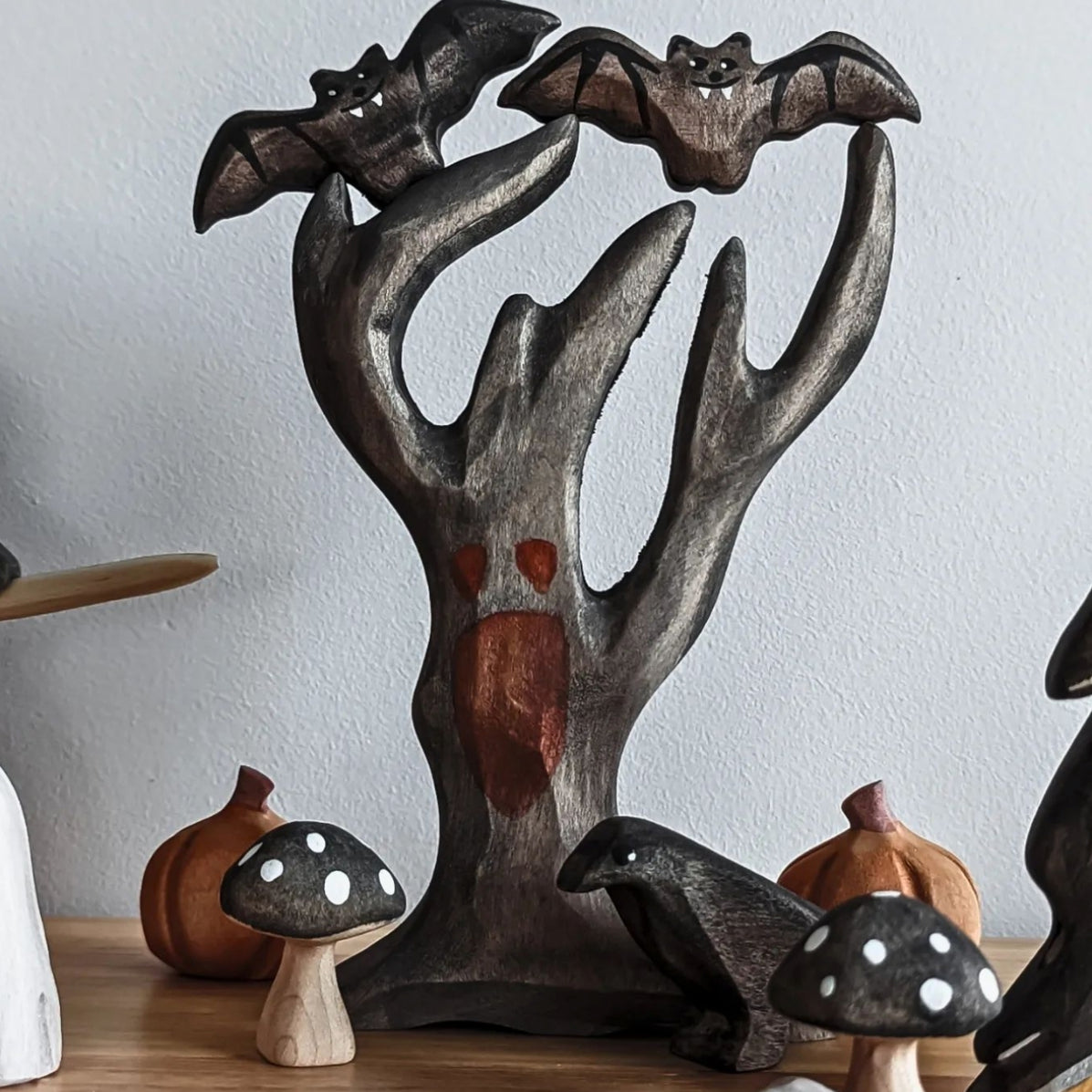 NOM Handcrafted - Vampire Bat - Oskar's Wooden Ark, Australia