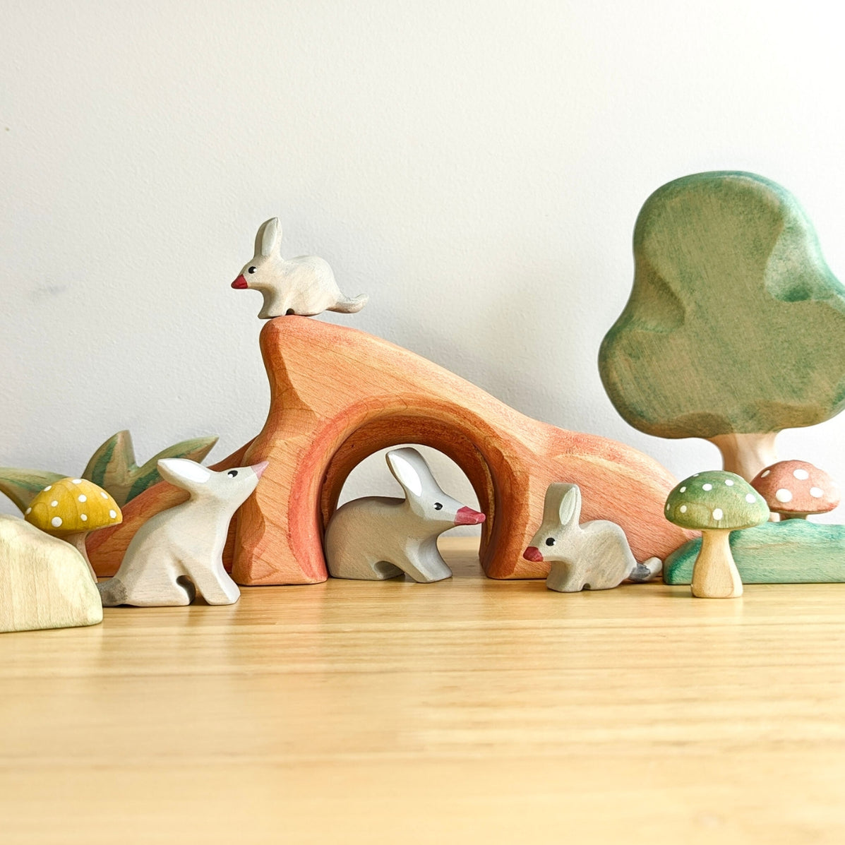 NOM Handcrafted - Bilby Baby - Oskar's Wooden Ark, Australia