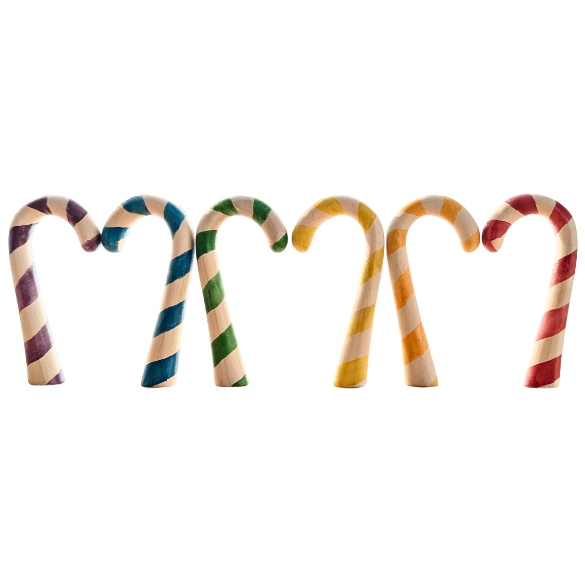 NOM Handcrafted Candy Cane - Oskar's Wooden Ark, Australia