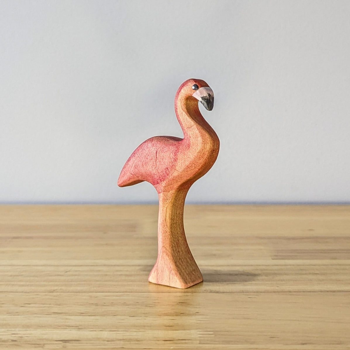 NOM Handcrafted Flamingo Tall - Oskar's Wooden Ark, Australia
