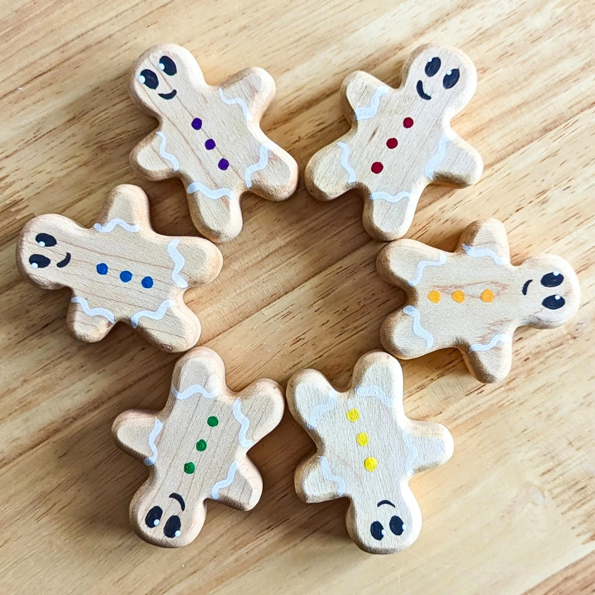 NOM Handcrafted Gingerbread Man - Oskar's Wooden Ark, Australia