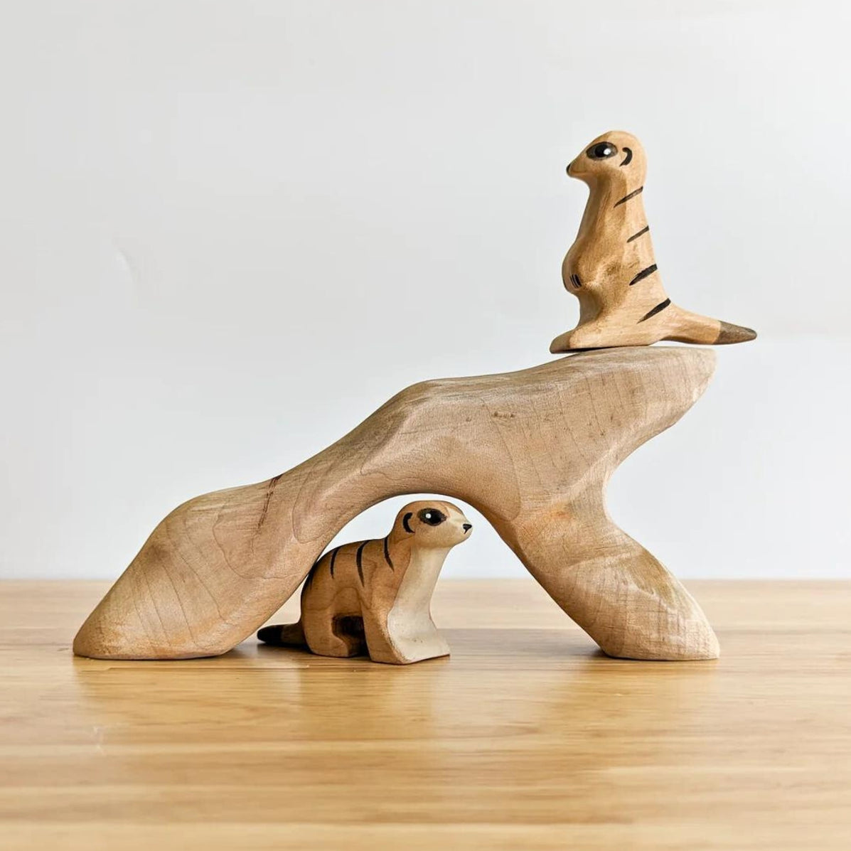 NOM Handcrafted - Meerkat Burrow - Oskar's Wooden Ark, Australia