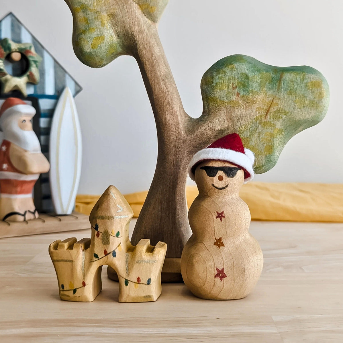 NOM Handcrafted Sand Snowman - Australia — Oskar's Wooden Ark