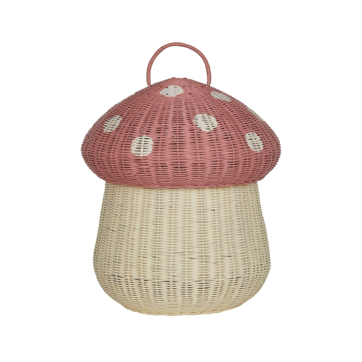 Olli Ella Pink Mushroom Storage Basket - Australia — Oskar's Wooden Ark