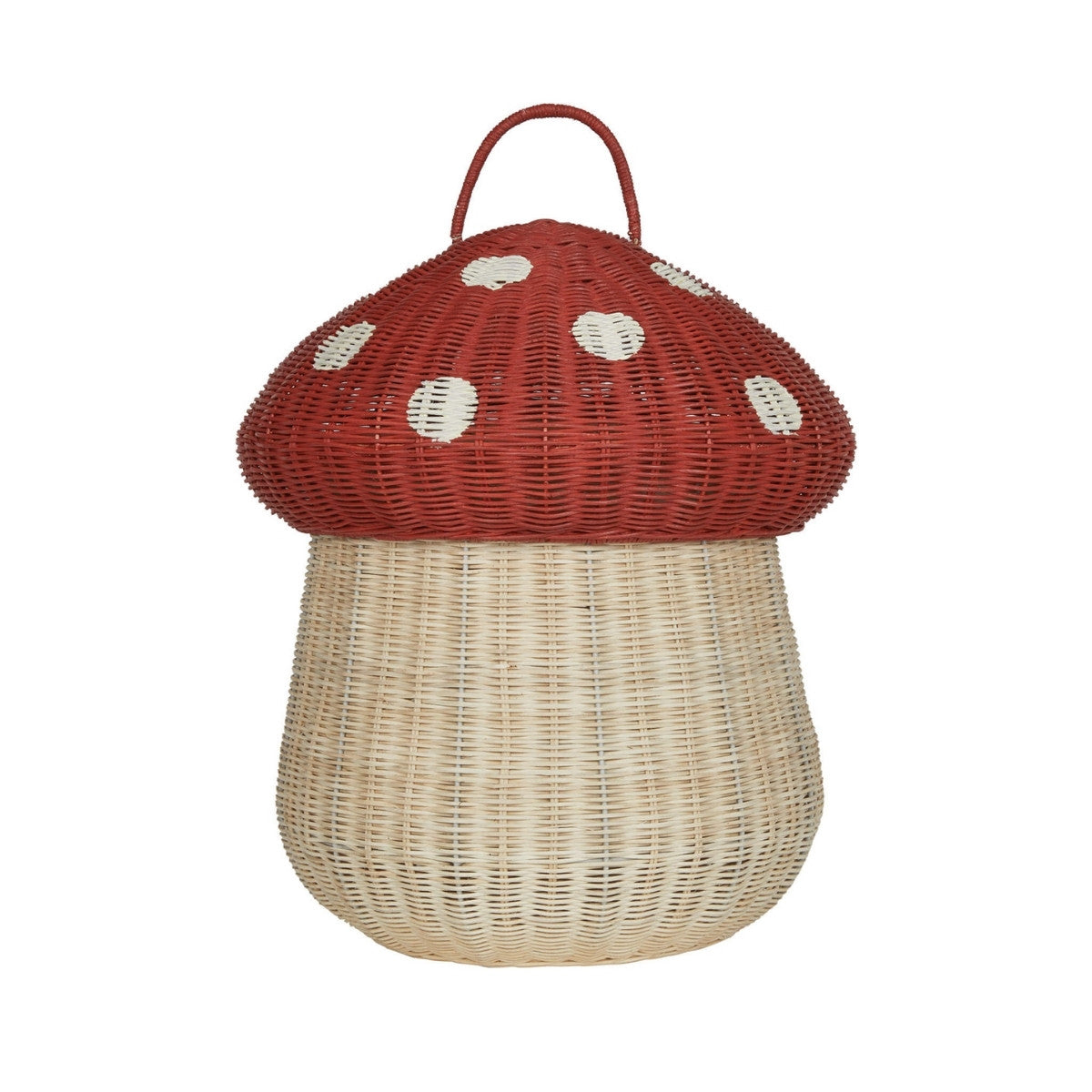 Olli Ella Red Mushroom Storage Basket - Australia — Oskar's Wooden Ark